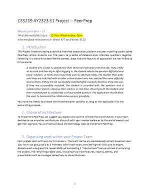 CS3219 Cheatsheet - Software Development Process Types Embedded: Limited and specific set of ...