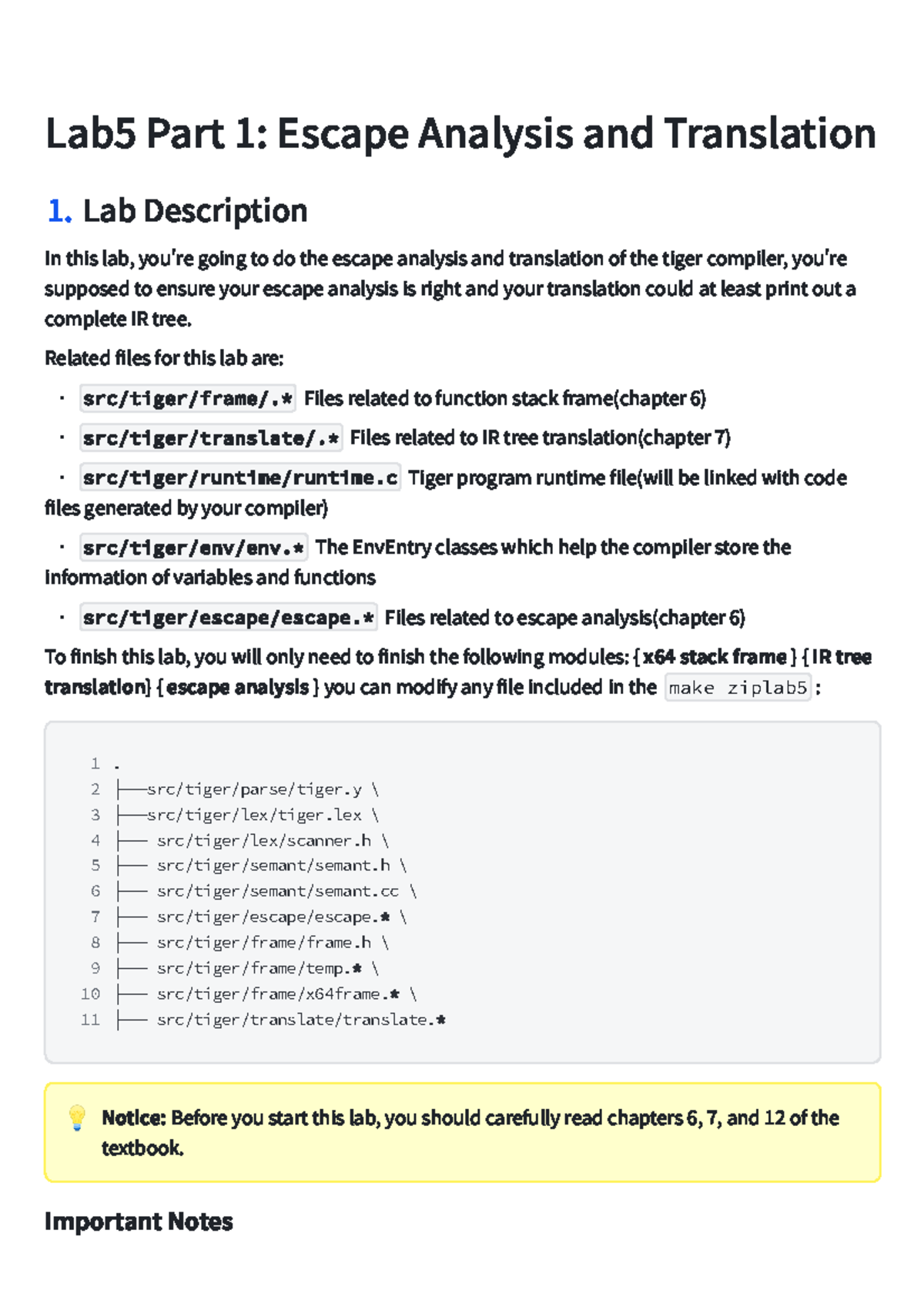 Lab5 Part 1 Escape Analysis And Translation Lab5 Part 1 Escape Analysis And Translation 1