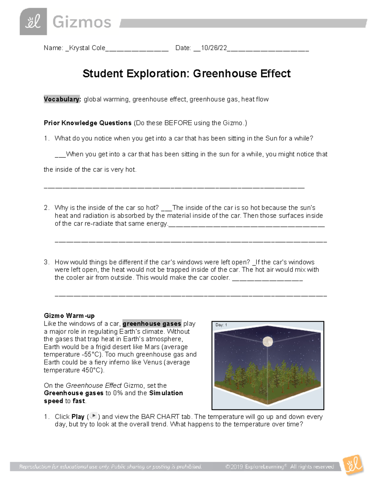 Greenhouse Effect and Greenhouse Gases - Studocu