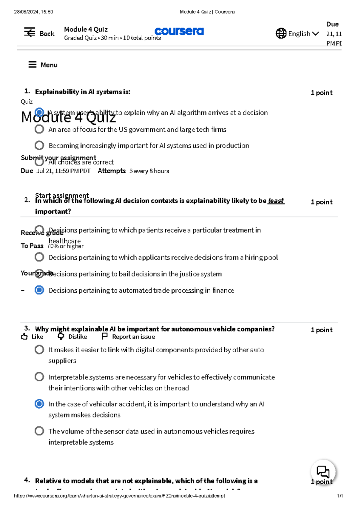 Module 4 Quiz Coursera Answers recheck by google - Quiz Module 4 Quiz ...