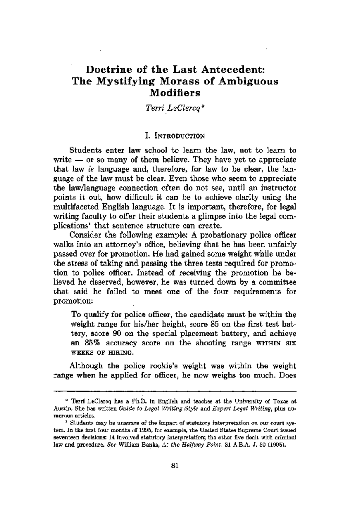 24730 doctrine of the last antecedent the mystifying morass of ...