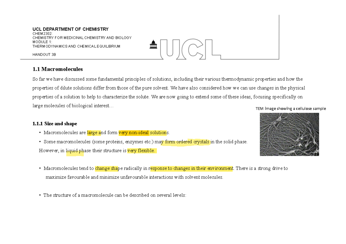 Handout 3b Gapped Lecture Notes With Extra Annotation Ucl Department Of Chemistry Chem2302