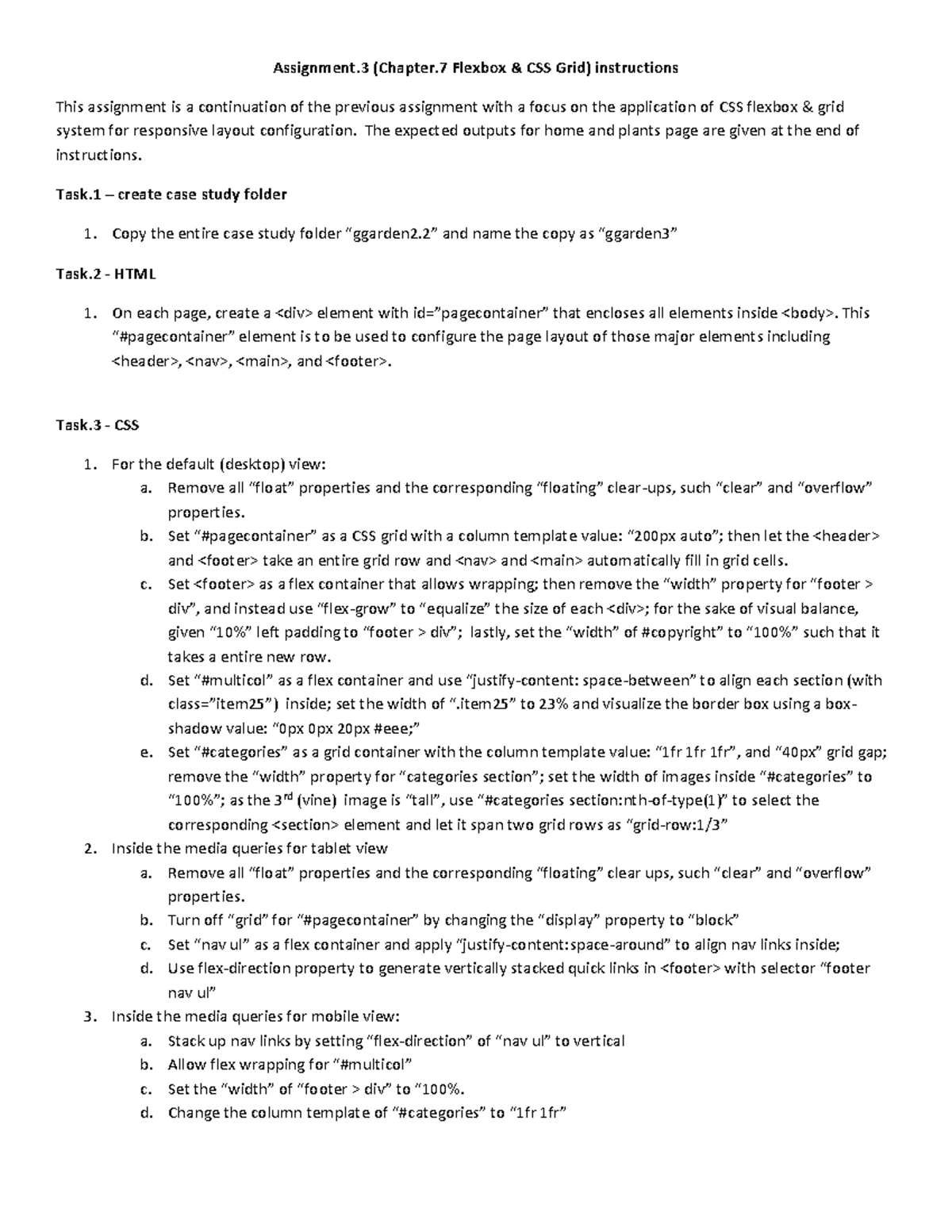 A3 - Assignment 3 Instructions - DSGN8230 - Conestoga College - Studocu