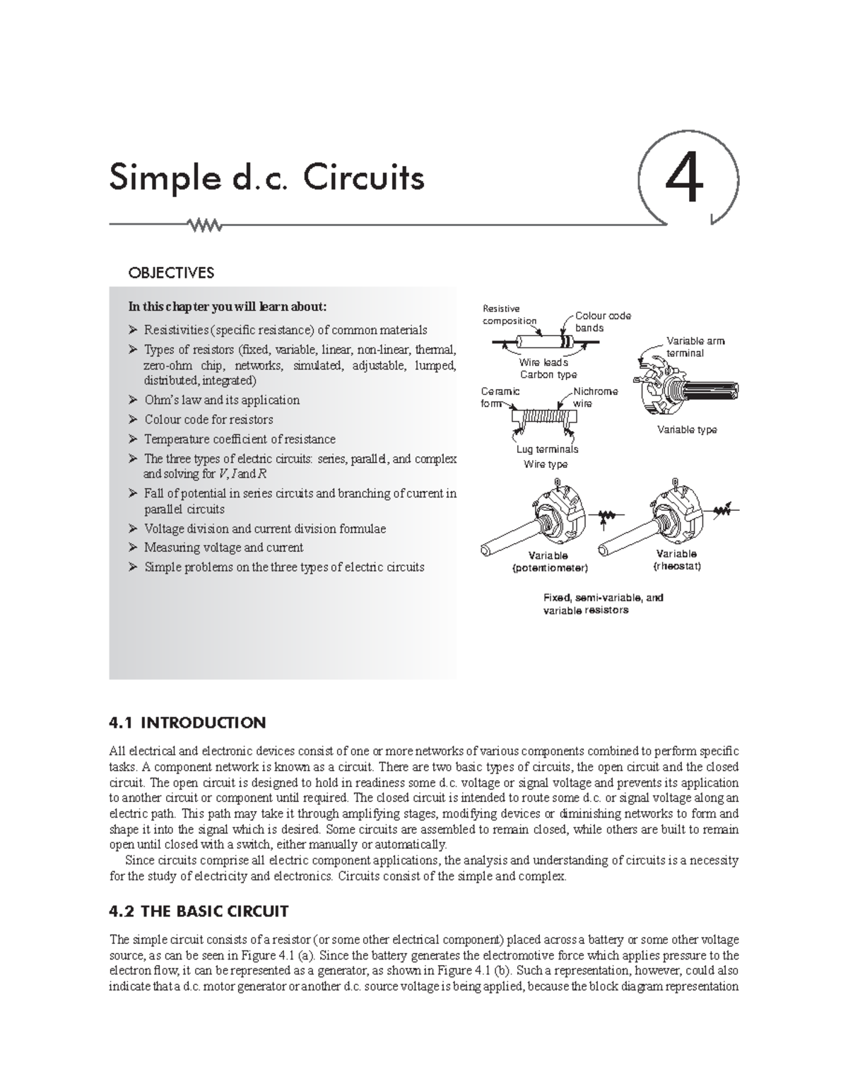 Module 4 - Notes - Simple d. Circuits OBJECTIVES ####### 䤀渀ꀀ琀栀椀猀ꀀ ...
