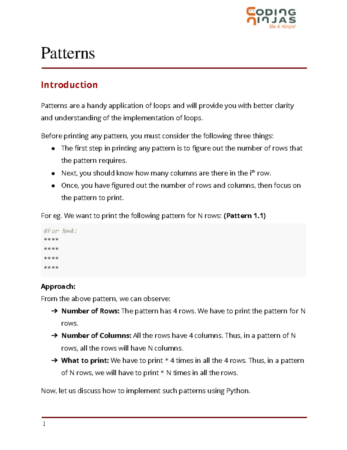 Patterns-1 (1)-344 - proper notes - Patterns Introduction Patterns are ...