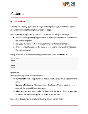 Pattern 2 - proper notes - Patterns Some Advanced Patterns Pattern 2 ...