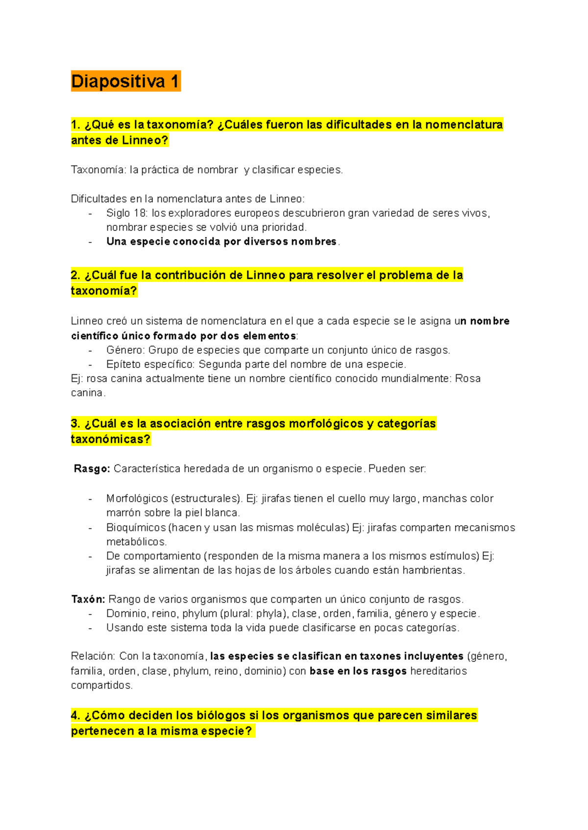 AFPD 5 (resumen) - AFPD - Diapositiva 1 1. ¿Qué es la taxonomía ...