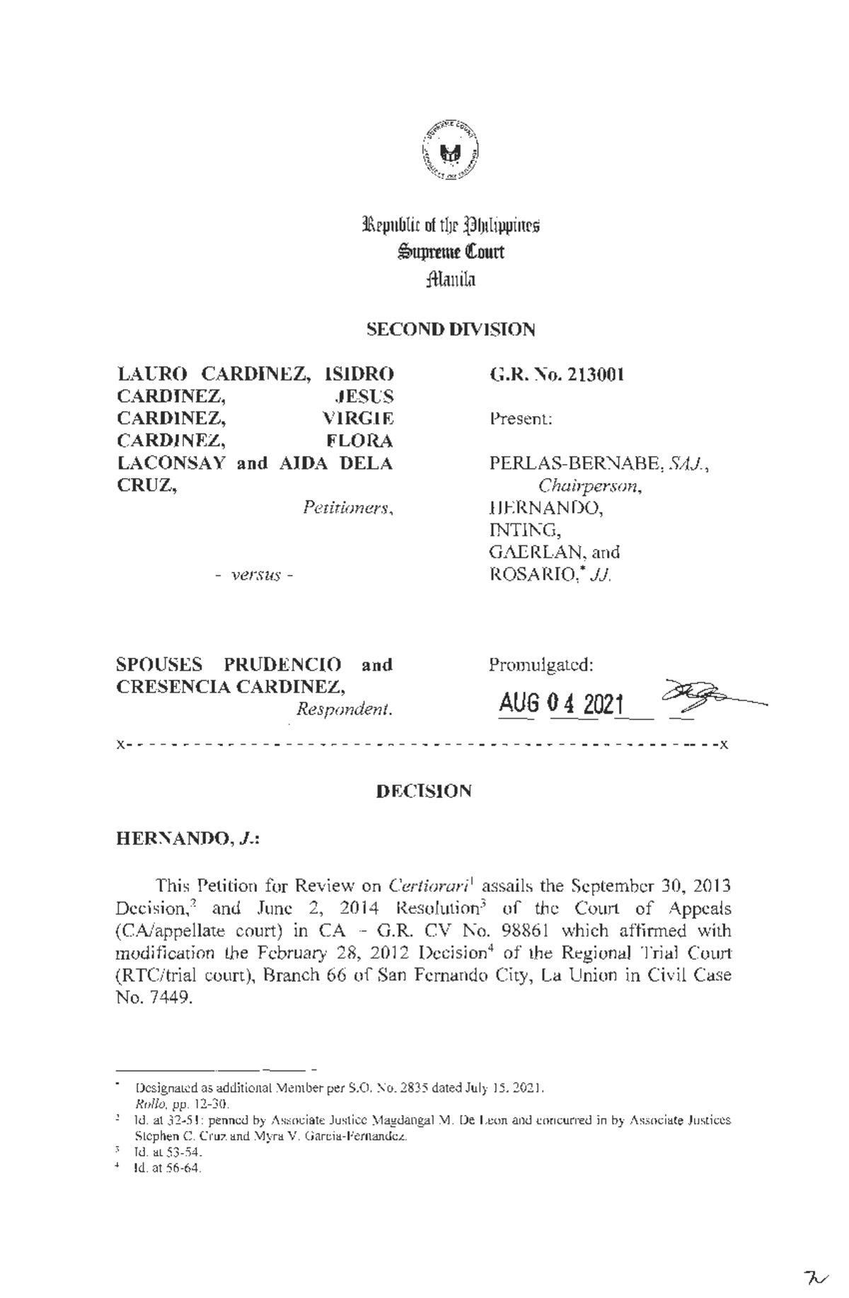 213001 - G.R. No. 225169 Case - 3R of tue jIJihppines $upteme (ourt ...