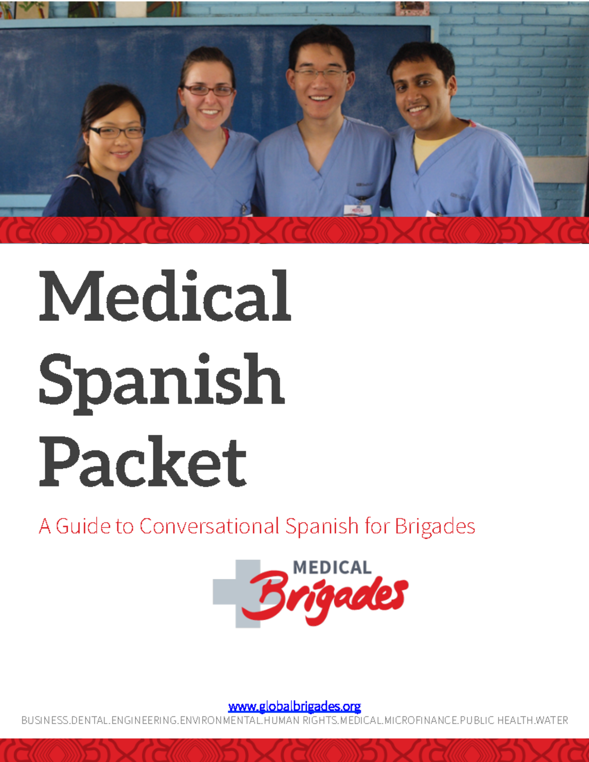 1 - ffffffff - Medical Spanish Packet A Guide to Conversational Spanish ...