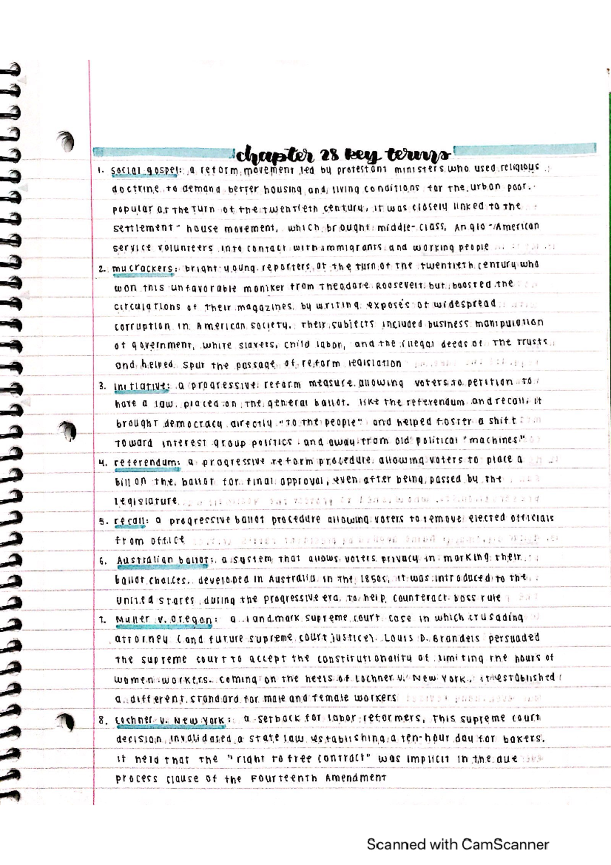 chapter 28 key terms - HIS103 - Studocu