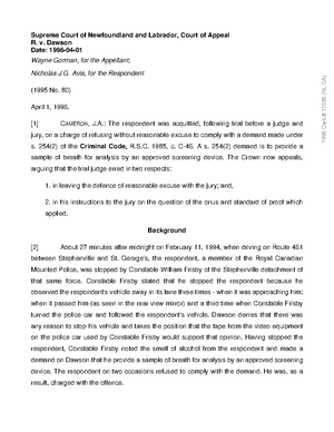 R. v. Grant - Case LAW Criminal - R. v. Grant Supreme Court Reports ...