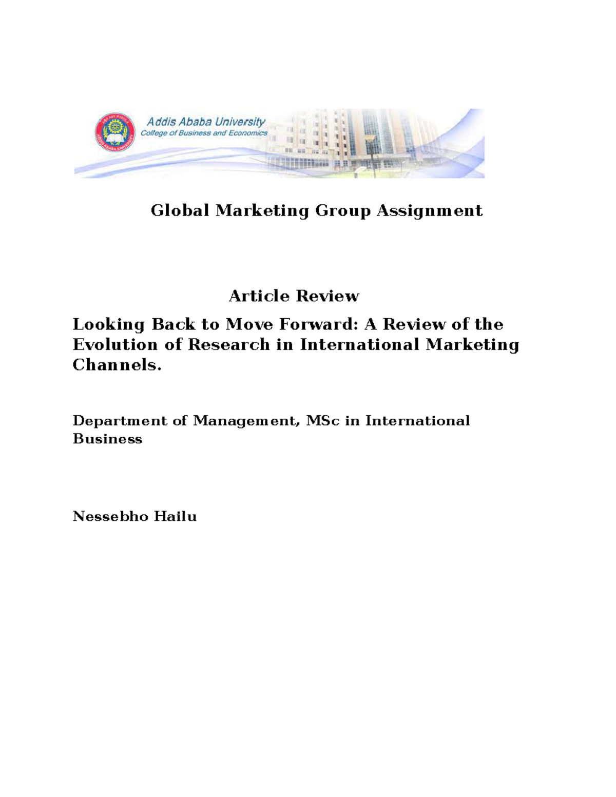 Article Review Looking Back to Move Forward A Review of the Evolution ...