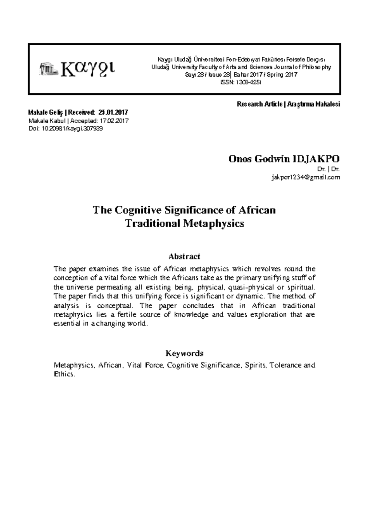 64353351 - SEMESTER ESSAY PREPARATION ARTICLE - 2017 / 28 43 Research ...