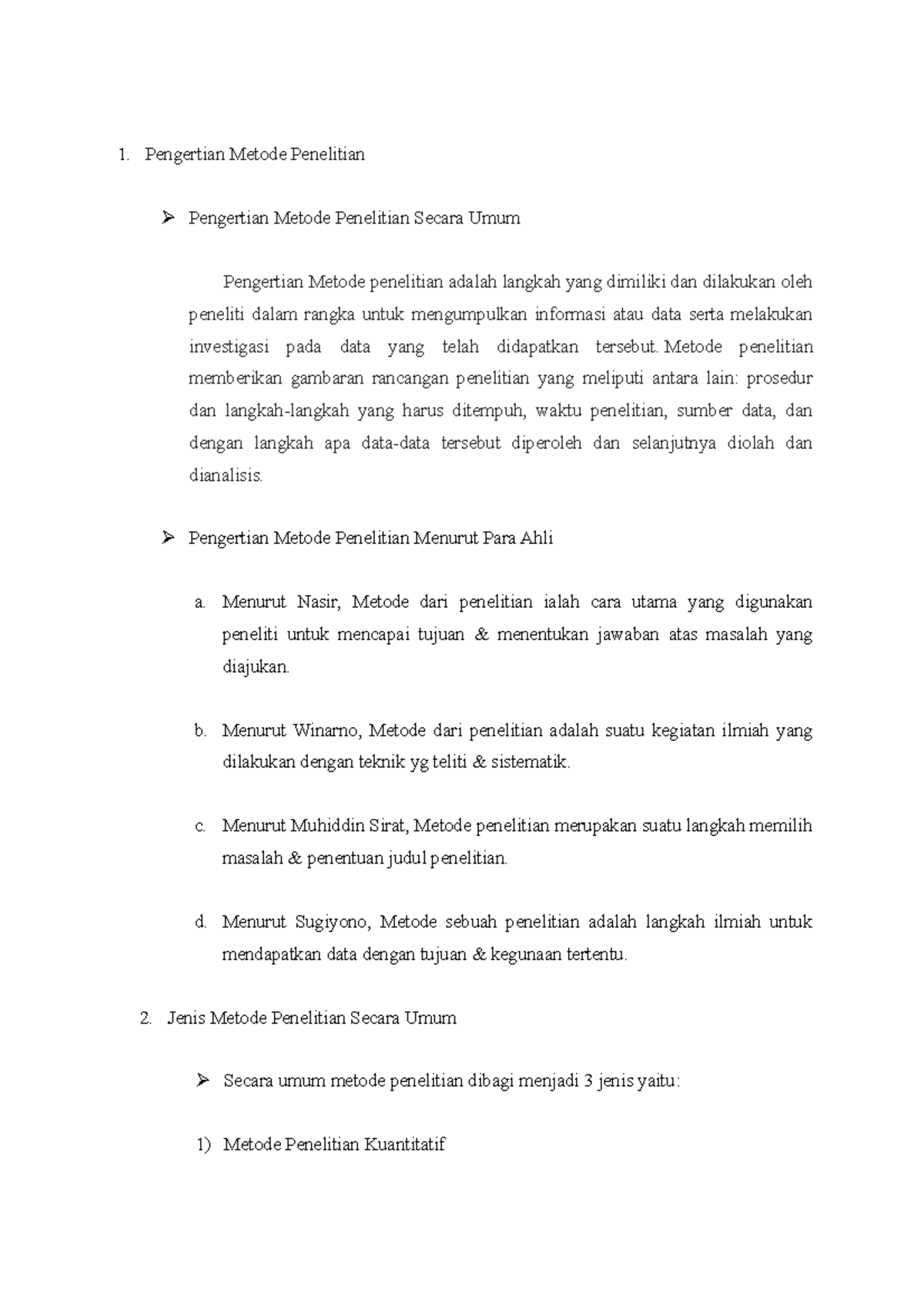 Metode Penelitian Ilmiah - Pengertian Metode Penelitian Pengertian ...