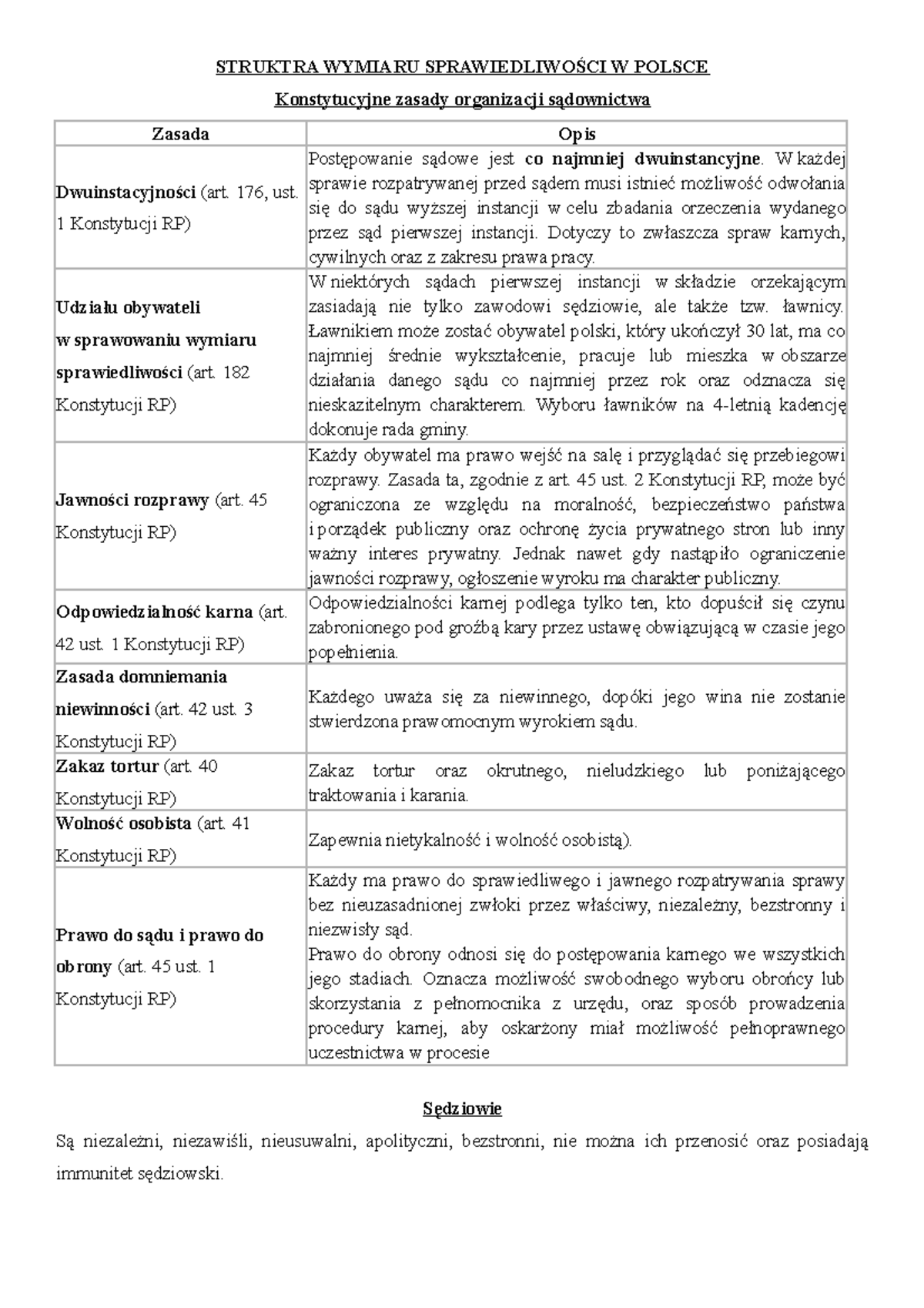 Struktra Wymiaru SprawiedliwoŚCI W Polsce - STRUKTRA WYMIARU ...