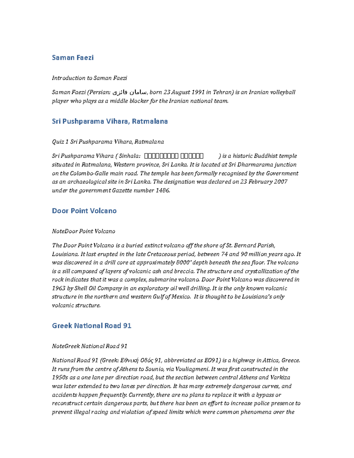 POLS157 Lecture-Note Saman Faezi - Saman Faezi Introduction to Saman ...