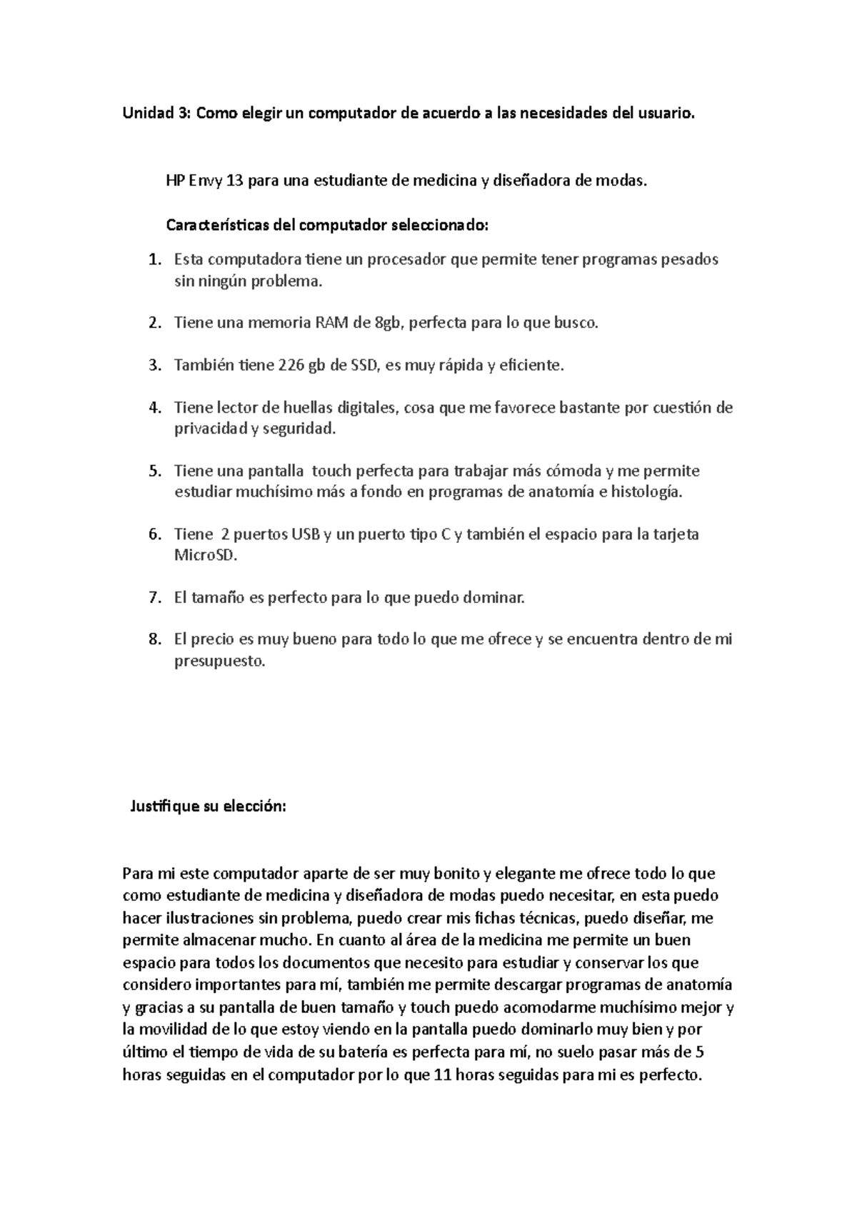 Unidad 3 desarrollo compreto de la unidad 3 junto a la evaluacion ...