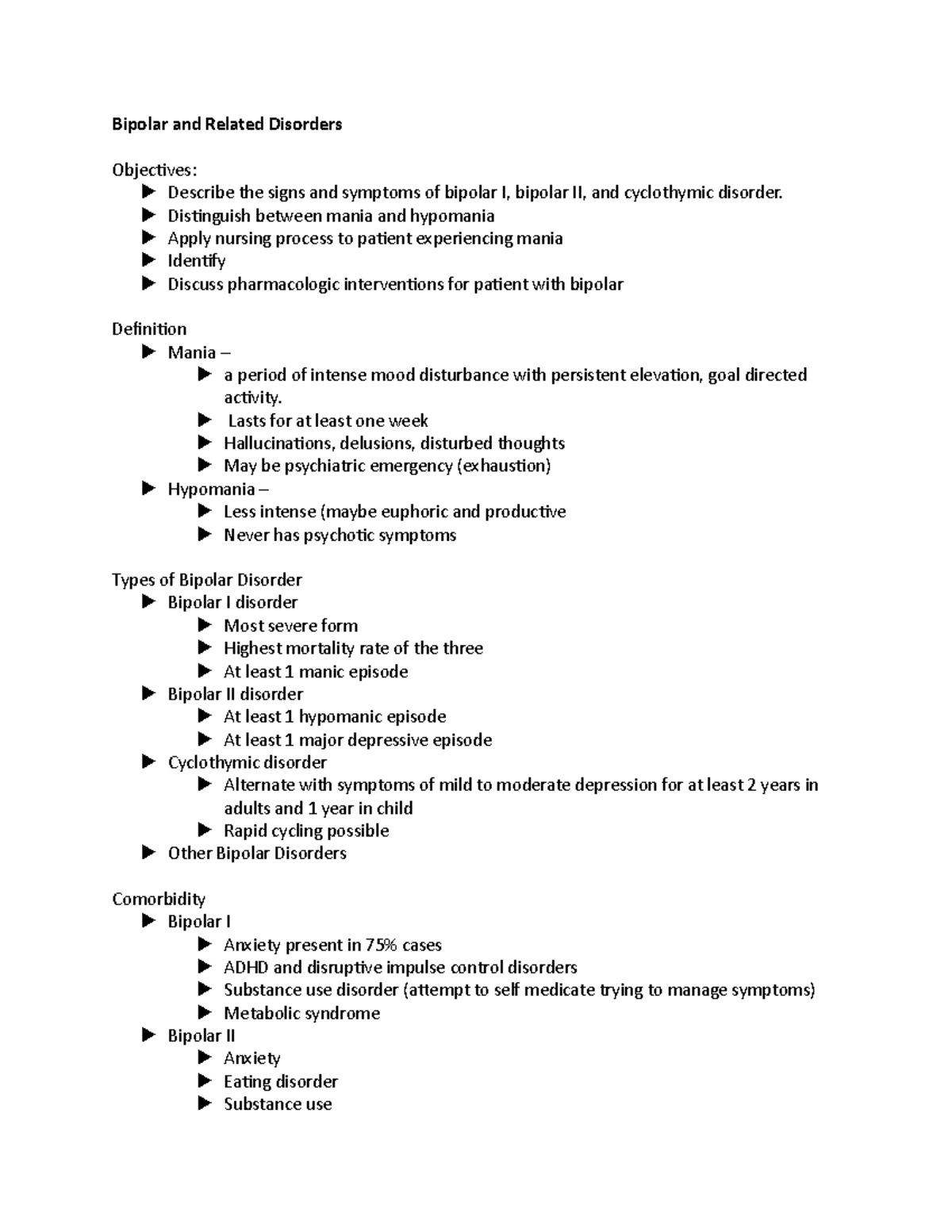 Chp 13 Bipolar - Bipolar and Related Disorders Objectives: u u Describe ...