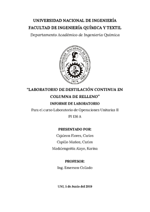Liquido liquido Extraccion Con York Scheibel Column Copia - EXTRACCIÓN ...