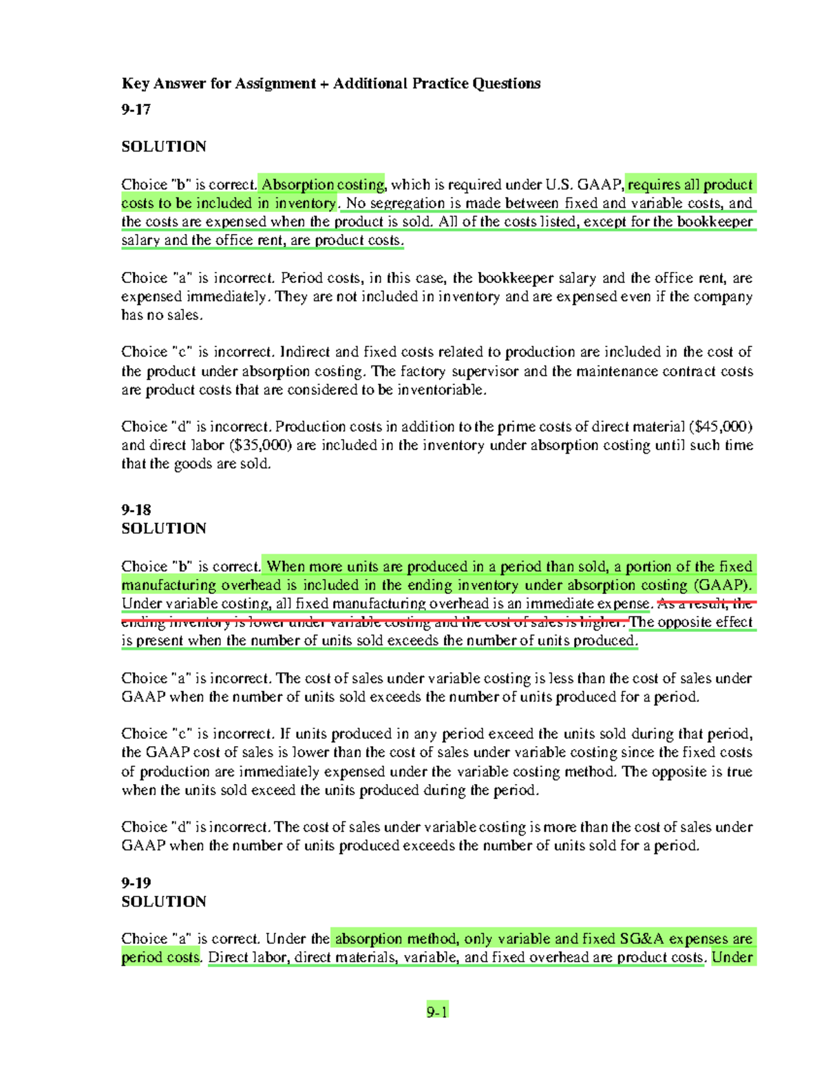 Ch 9 key ans and practice questions - Warning: TT: undefined function ...