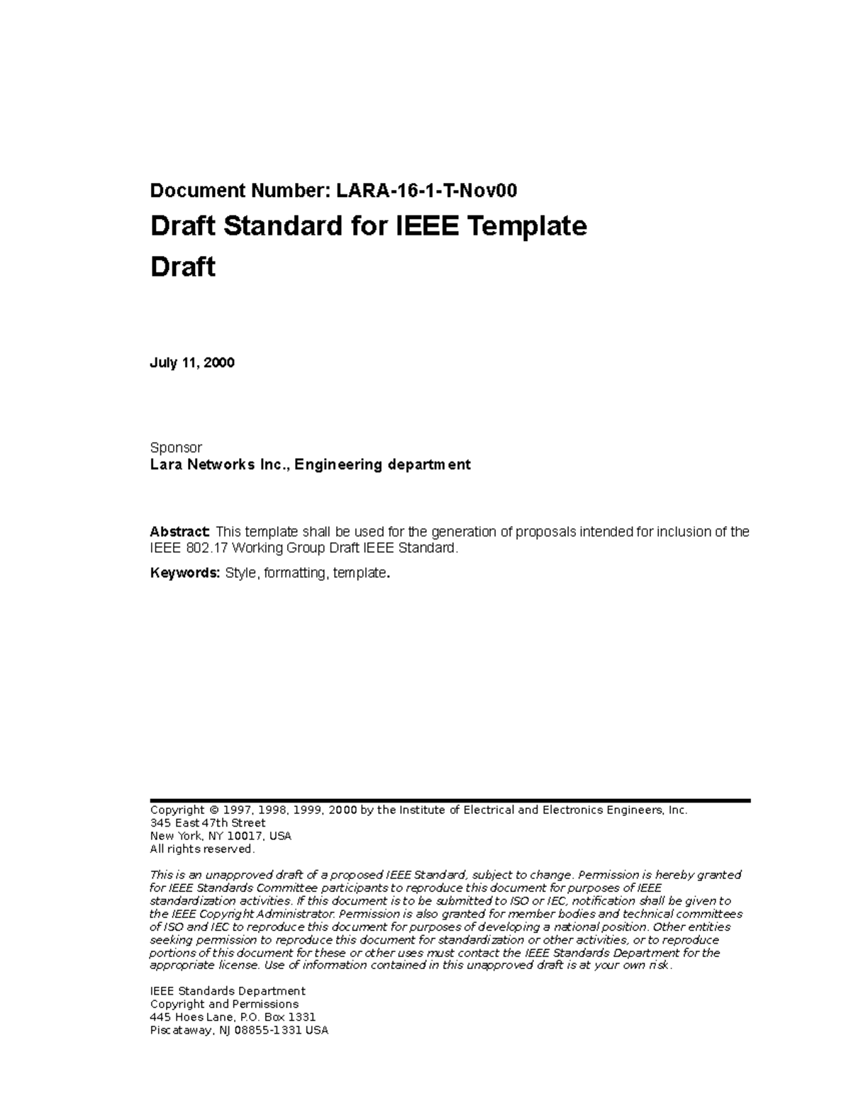 Draft Template - Essay - Document Number: LARA-16-1-T-Nov Draft ...