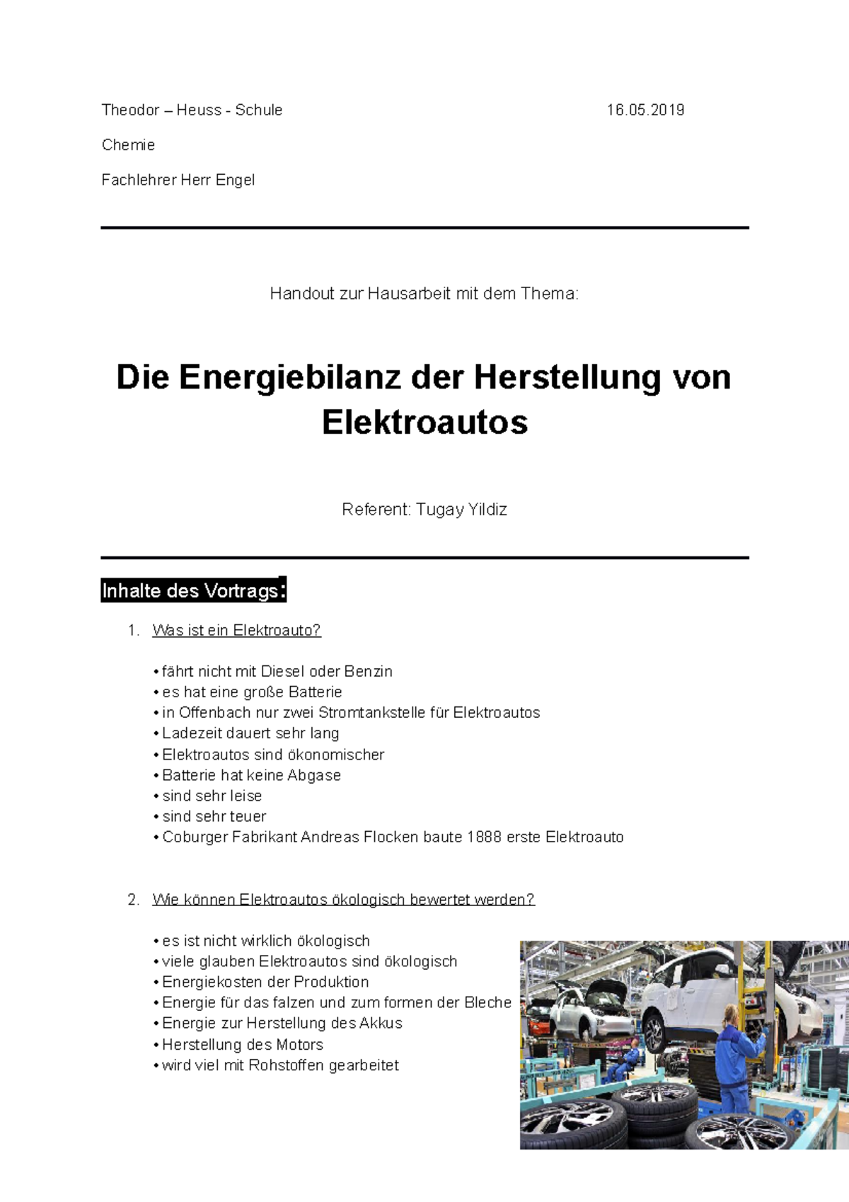Handout - dsfdsfdsfdsf - Theodor – Heuss - Schule 16. Chemie Fachlehrer ...