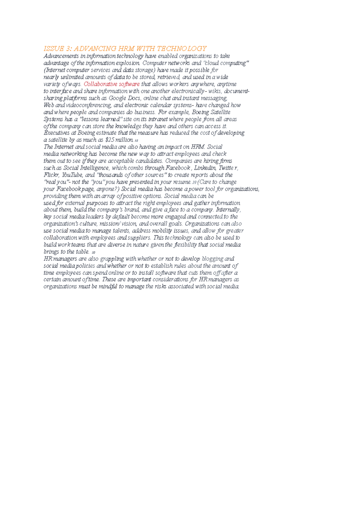 Issue 3- Advancing HRM WITH Technology - ISSUE 3: ADVANCING HRM WITH ...