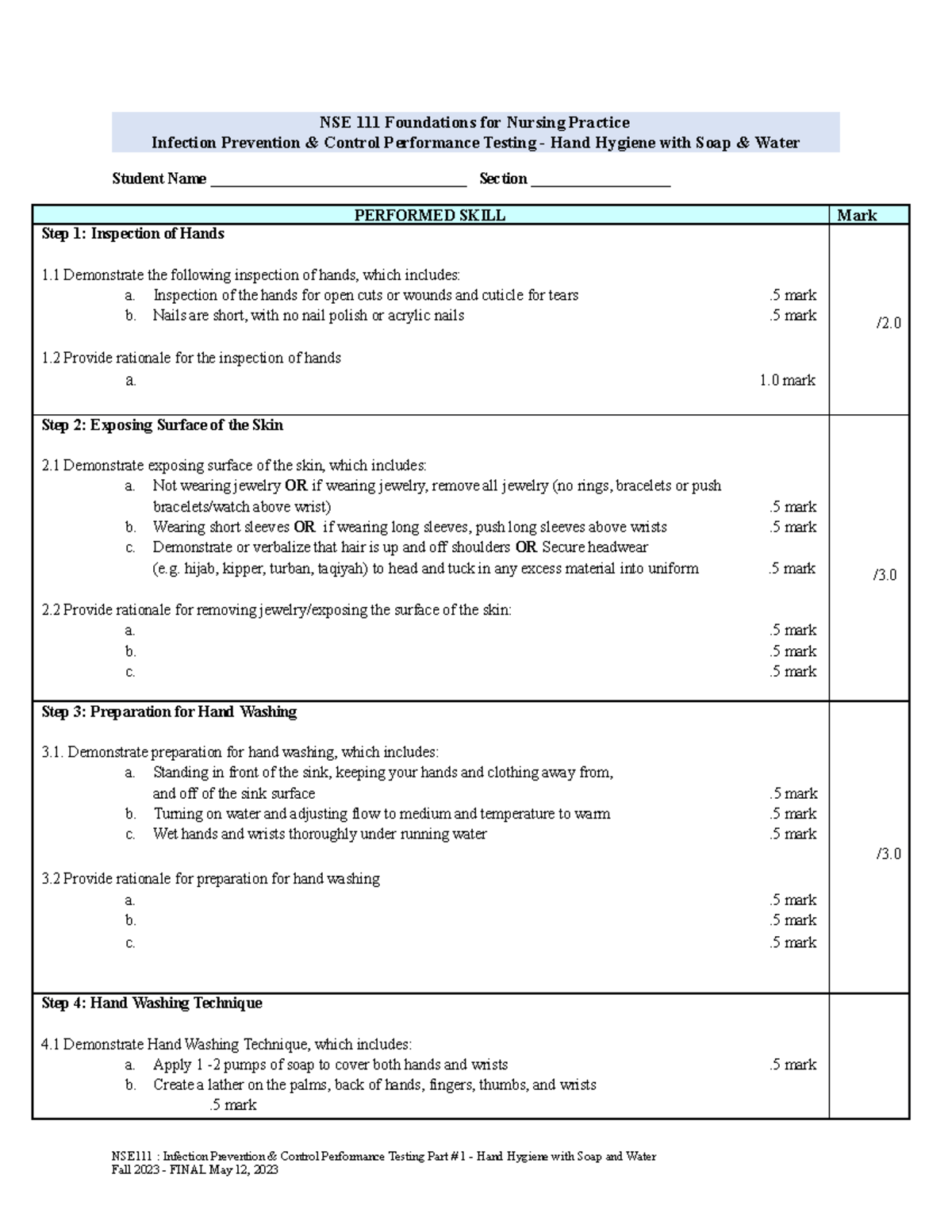 Student Version For Posting Final - Infection Prevention Control ...