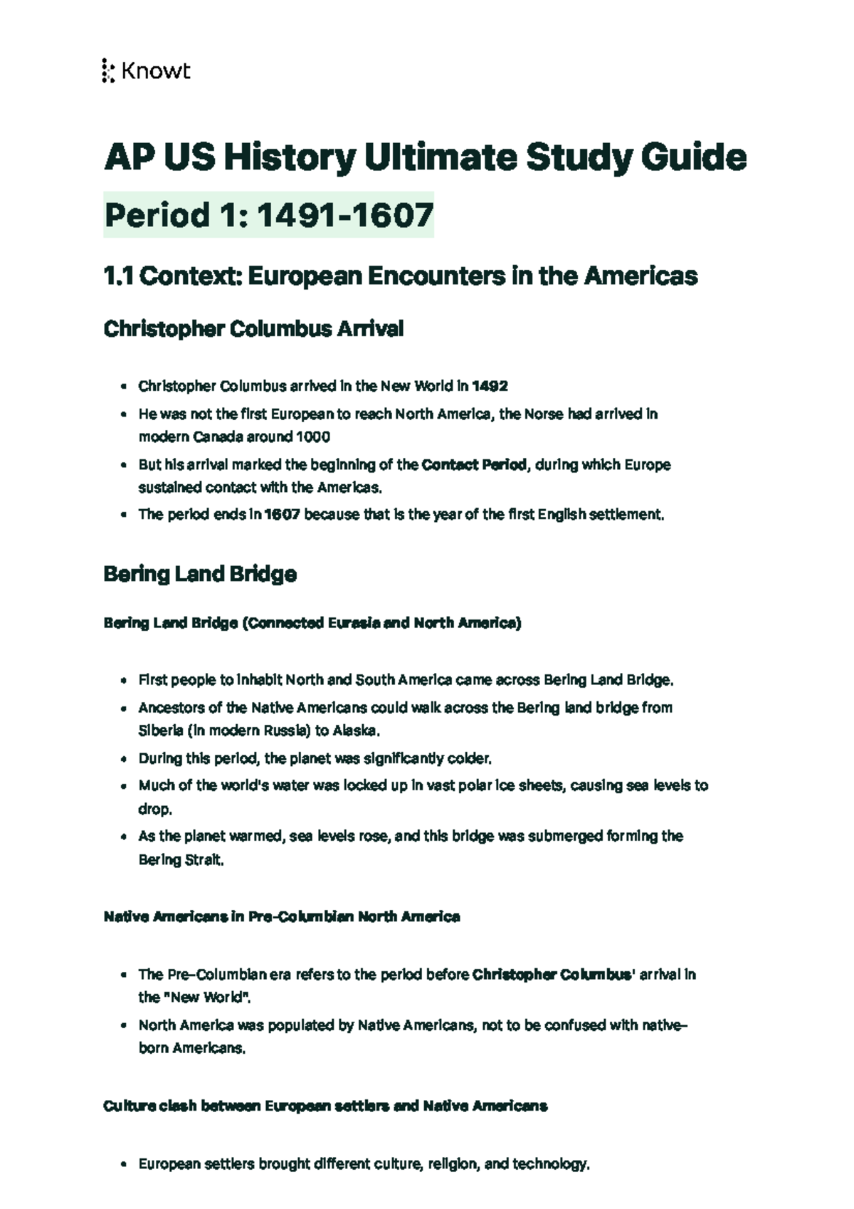 AP US History Ultimate Study Guide Notes Knowt - AP US History Ultimate ...