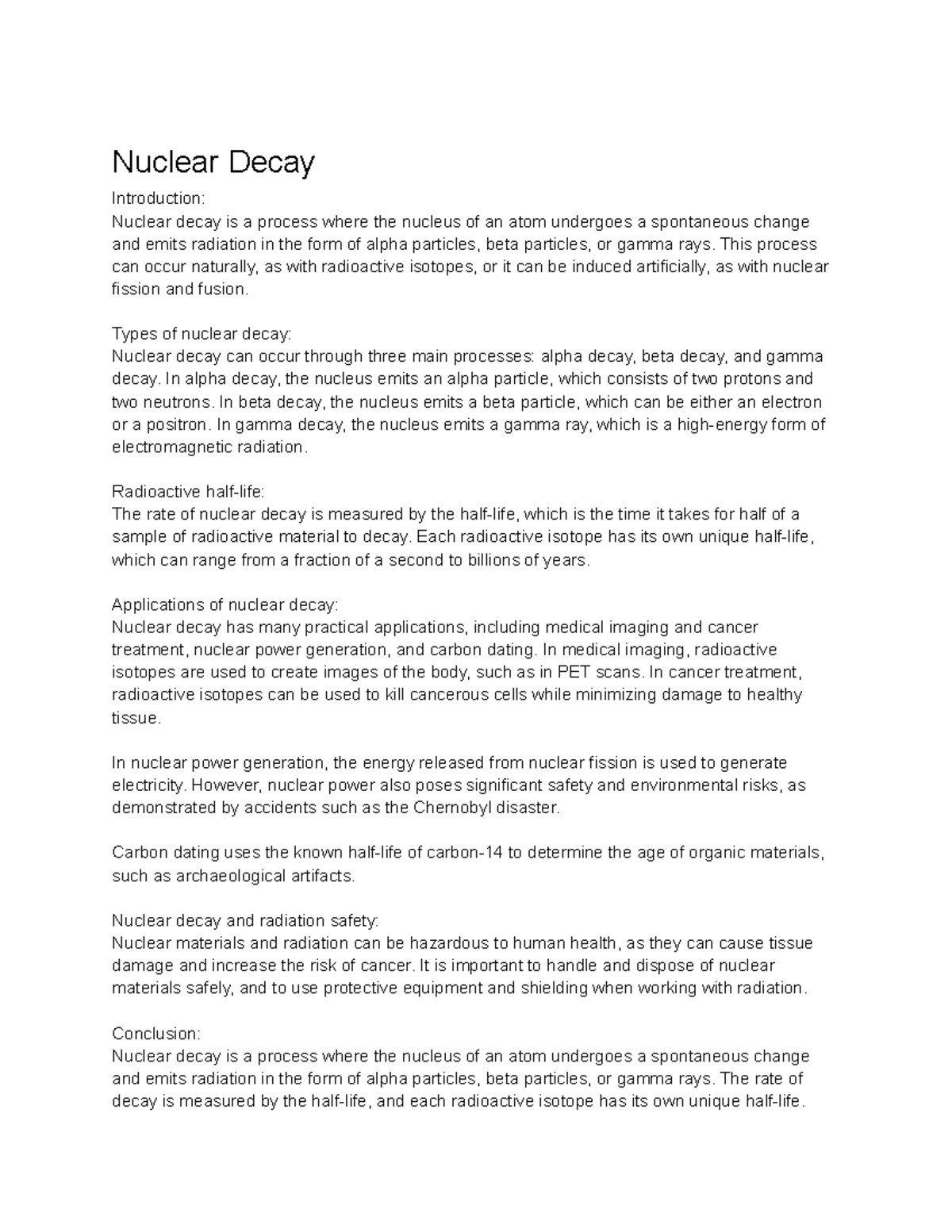 General Physics III (PHY-2040) Lecture 16 - Nuclear Decay - Nuclear ...