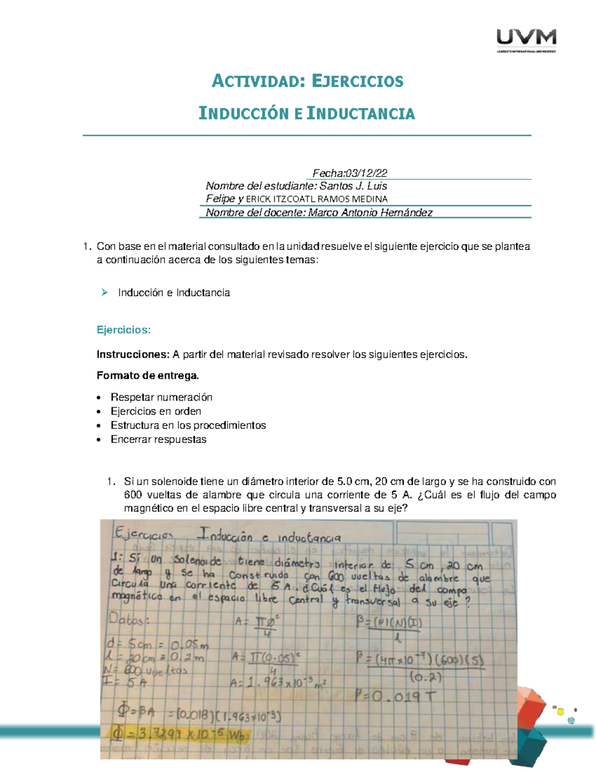 A 14SJLF - ....................... - ACTIVIDAD: EJERCICIOS INDUCCIÓN E ...