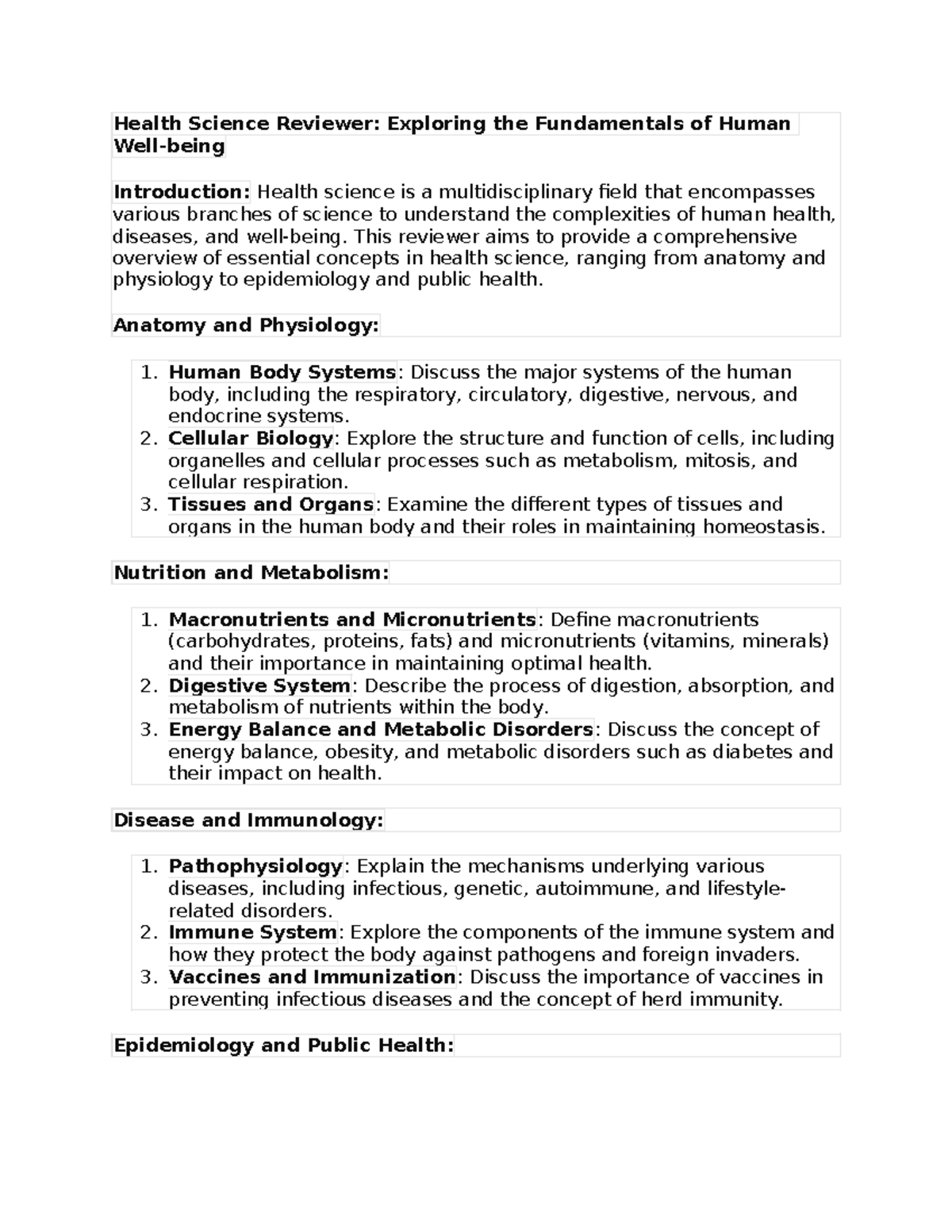 Health Science Reviewer - This reviewer aims to provide a comprehensive ...