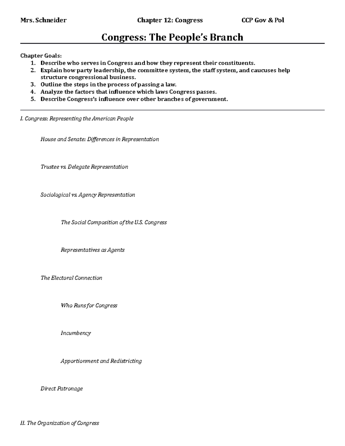 WTP Chapter 12 - Discusses government in american and the people within ...