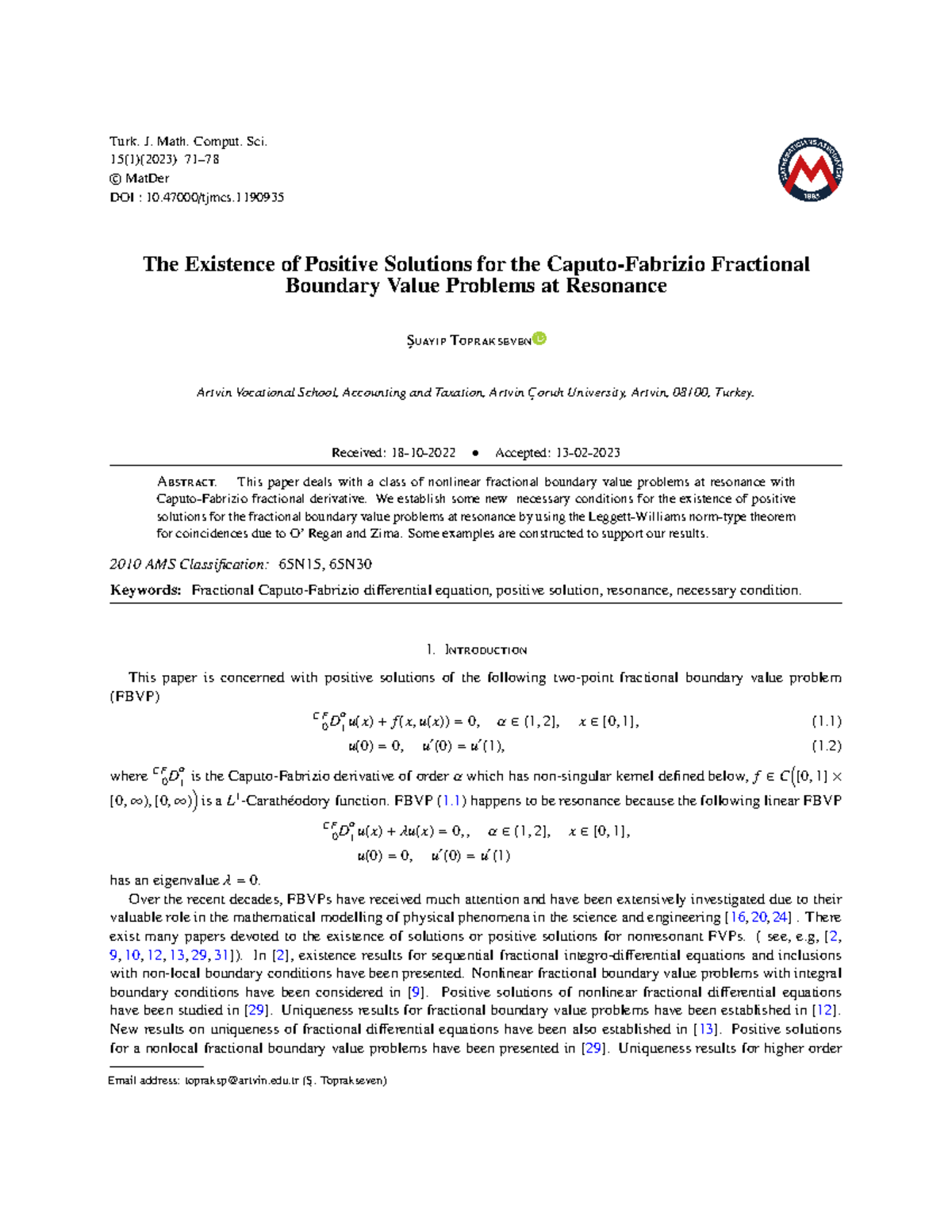 Caputo Fabrizio Fractional Derivative And Its Application By Solving Laplace Transform Turk J