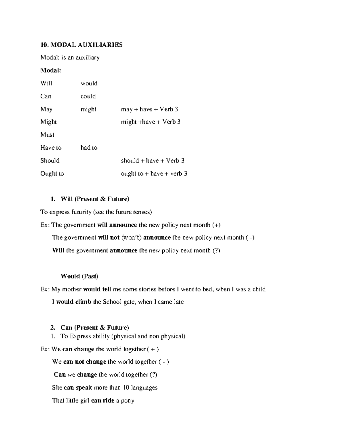 10. Modal Auxiliaries - lecture notes from english study uin syarif ...