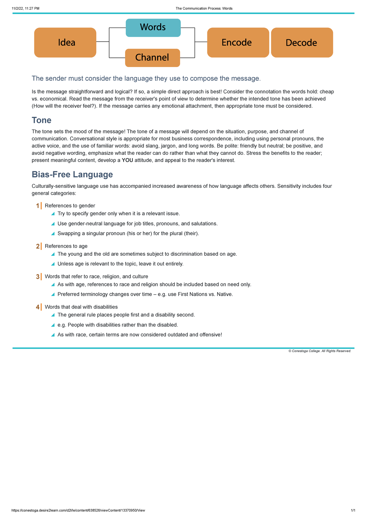 The Communication Process Words - COMM8040-22F-Sec8-Effective Writing ...