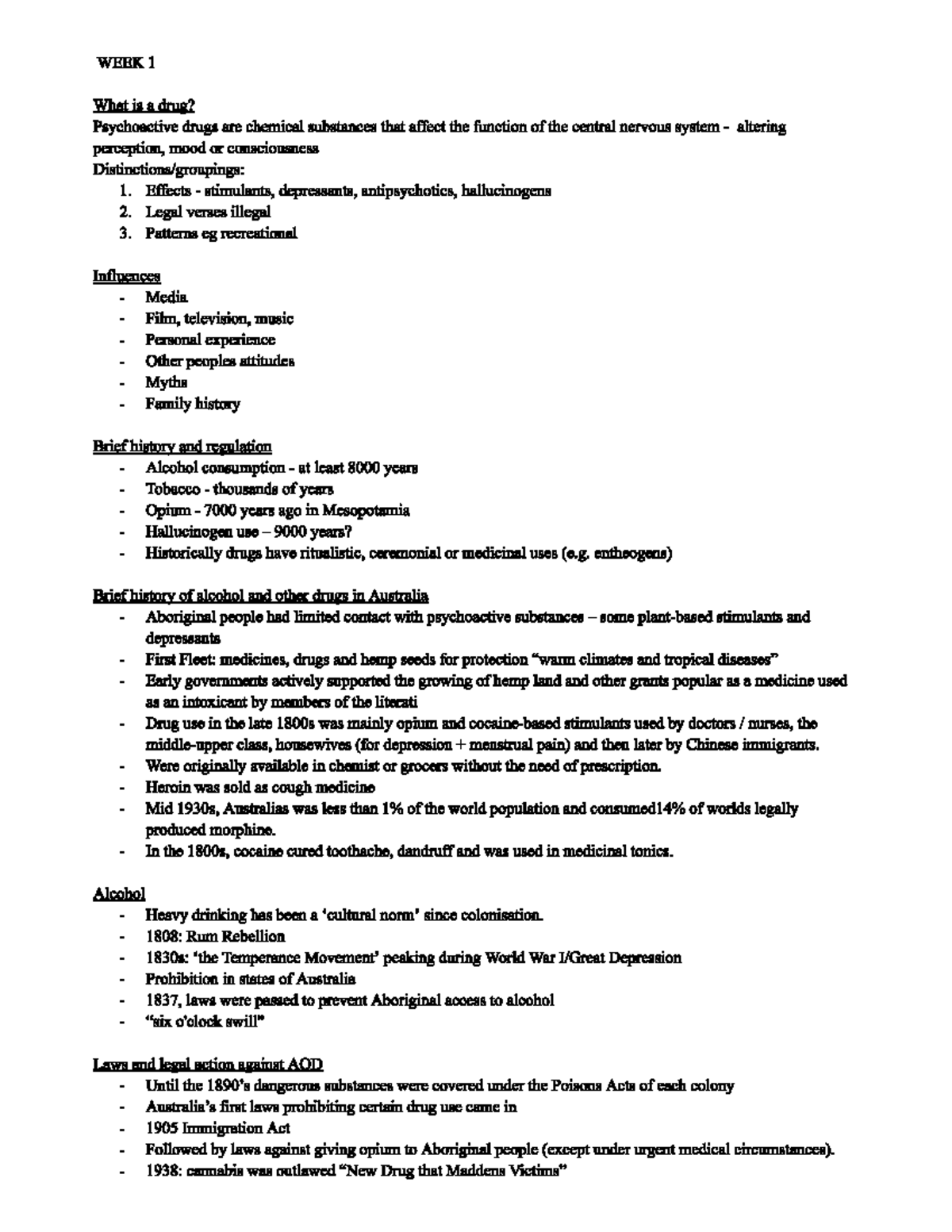 Pyb159 lecture summaries - PYB159 - Studocu