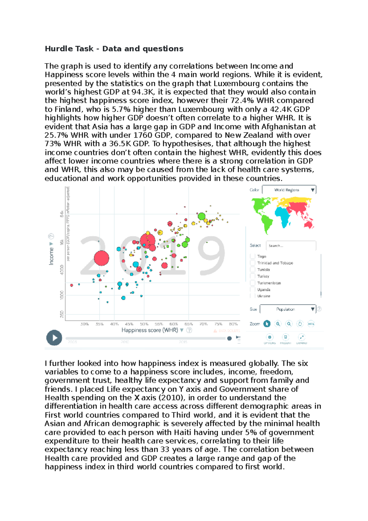 Hurdle task - Practice materials/tutorial work/ lecture notes ect ...