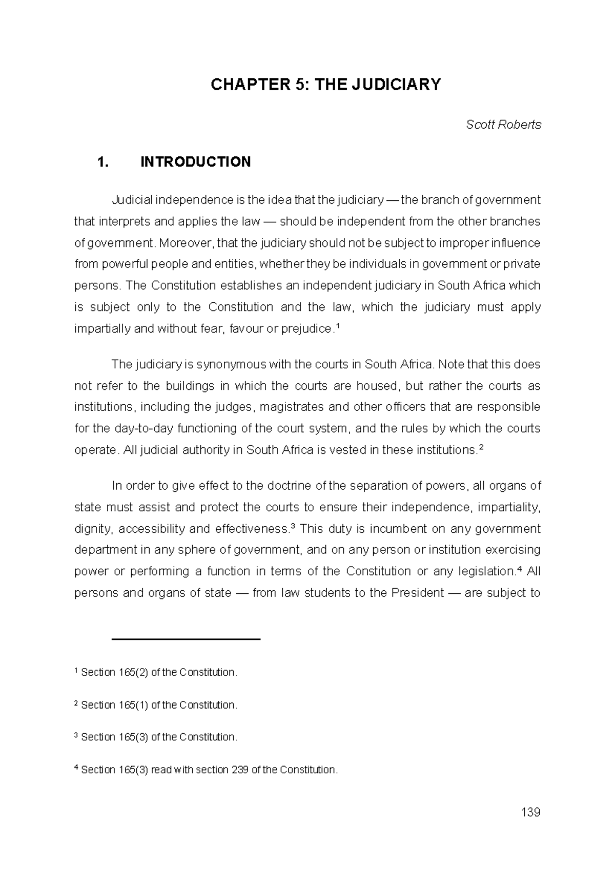 5 The Judiciary Summary Chapter 5 The Judiciary Scott Roberts 1