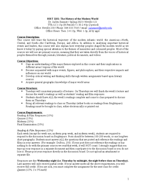 Example Final Essay - The Importance of Modern Atlantic World History ...