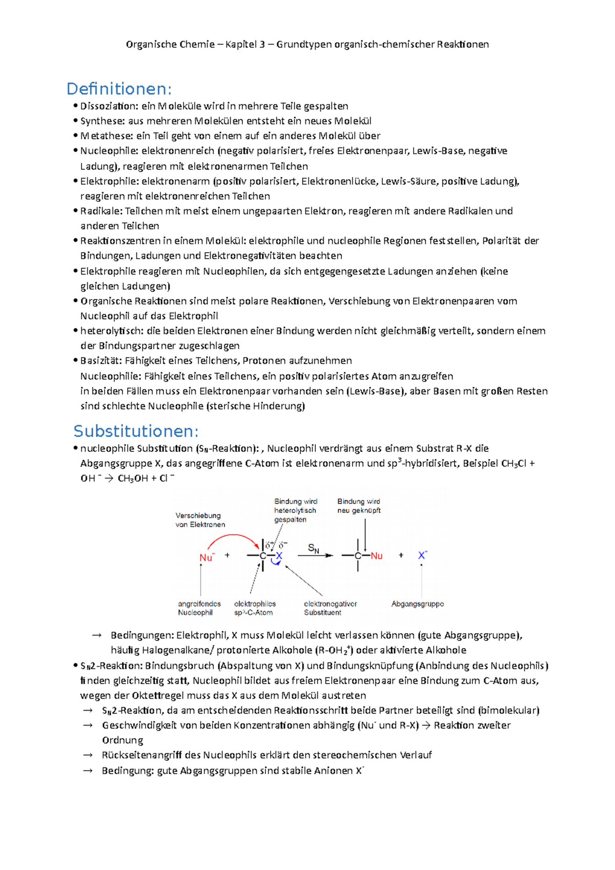 3 - Grundtypen organisch-chemischer Reaktionen - Definitionen ...