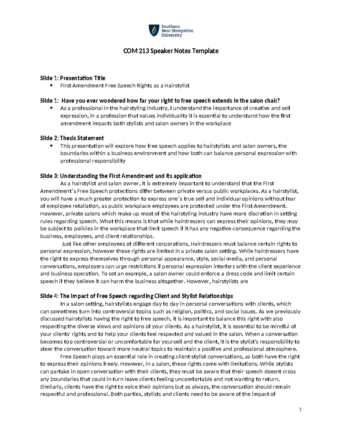 COM 213 Presentation Speaker Notes Template - COM 213 Speaker Notes ...
