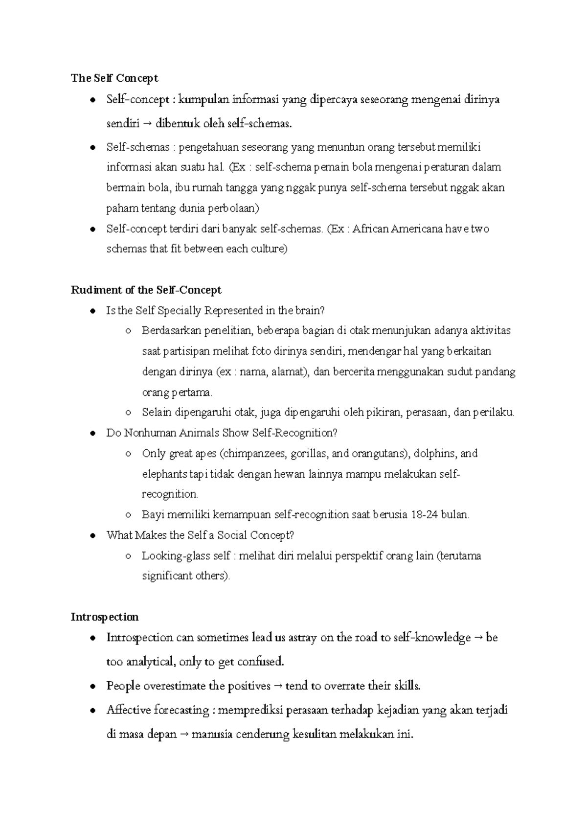 Self Concept - Materi mengenai proses pembentukan konsep diri individu ...