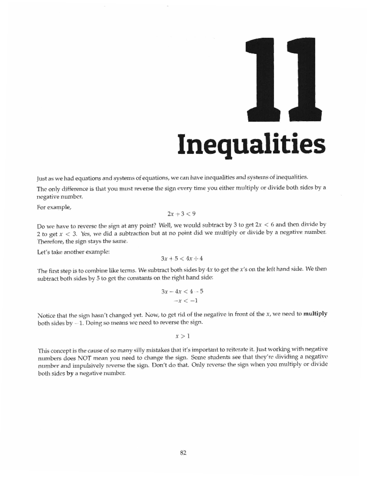CP SAT Math - Chapter 11 - Inequalities - MATH1155 - Studocu