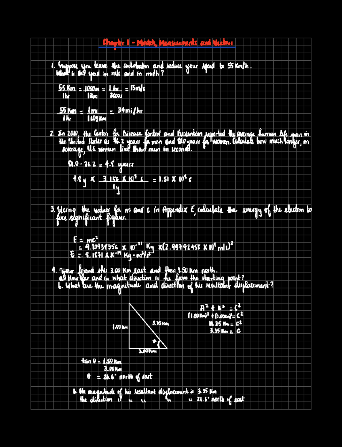 Chapter 1 Practice Problems - PHY 2053 - Studocu