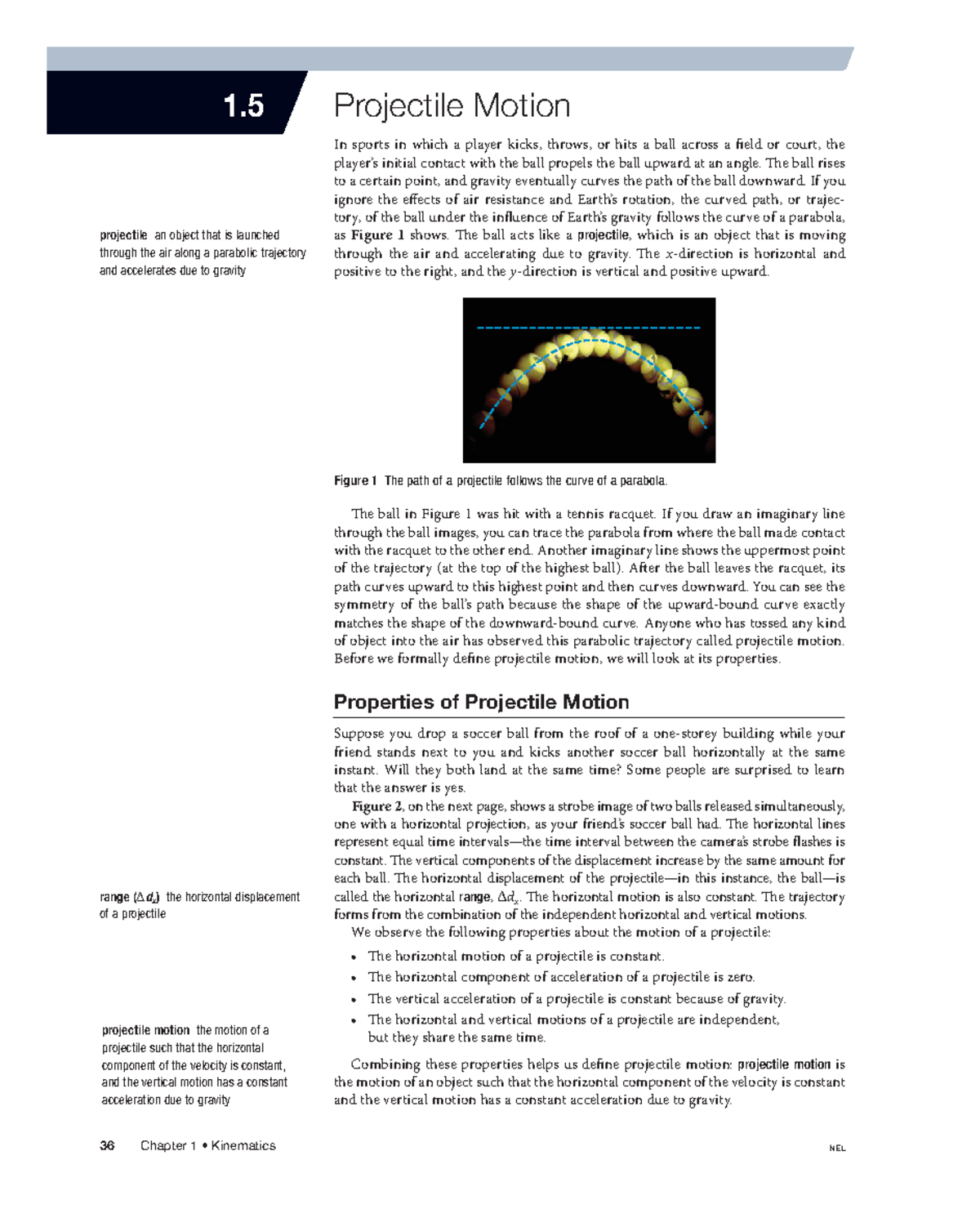 Phys12 c01 1 5 - Nelson Physics 12 textbook - 1 Projectile Motion In ...