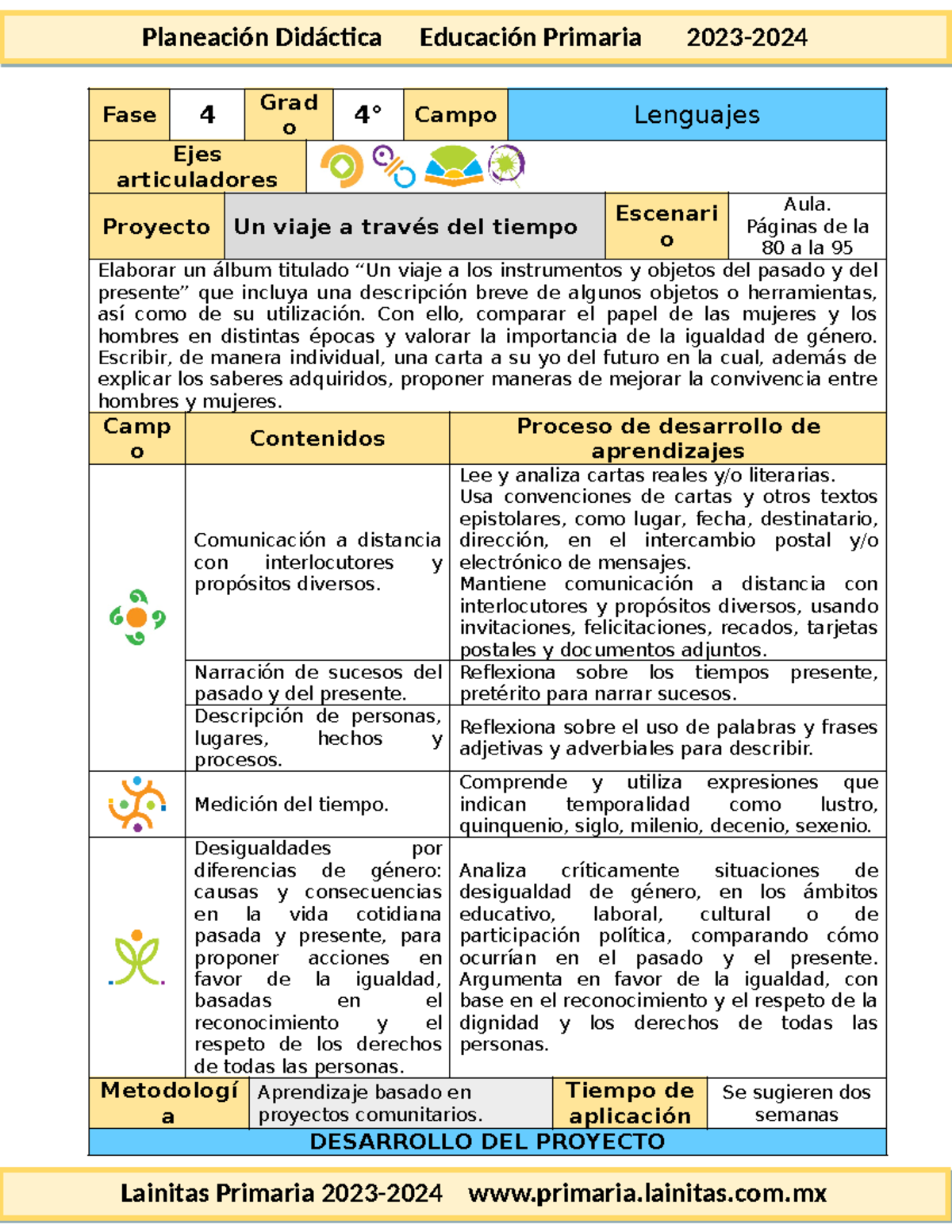 4to Grado Febrero - 04 Un viaje a trav Çs del tiempo (2023-2024) - Fase ...
