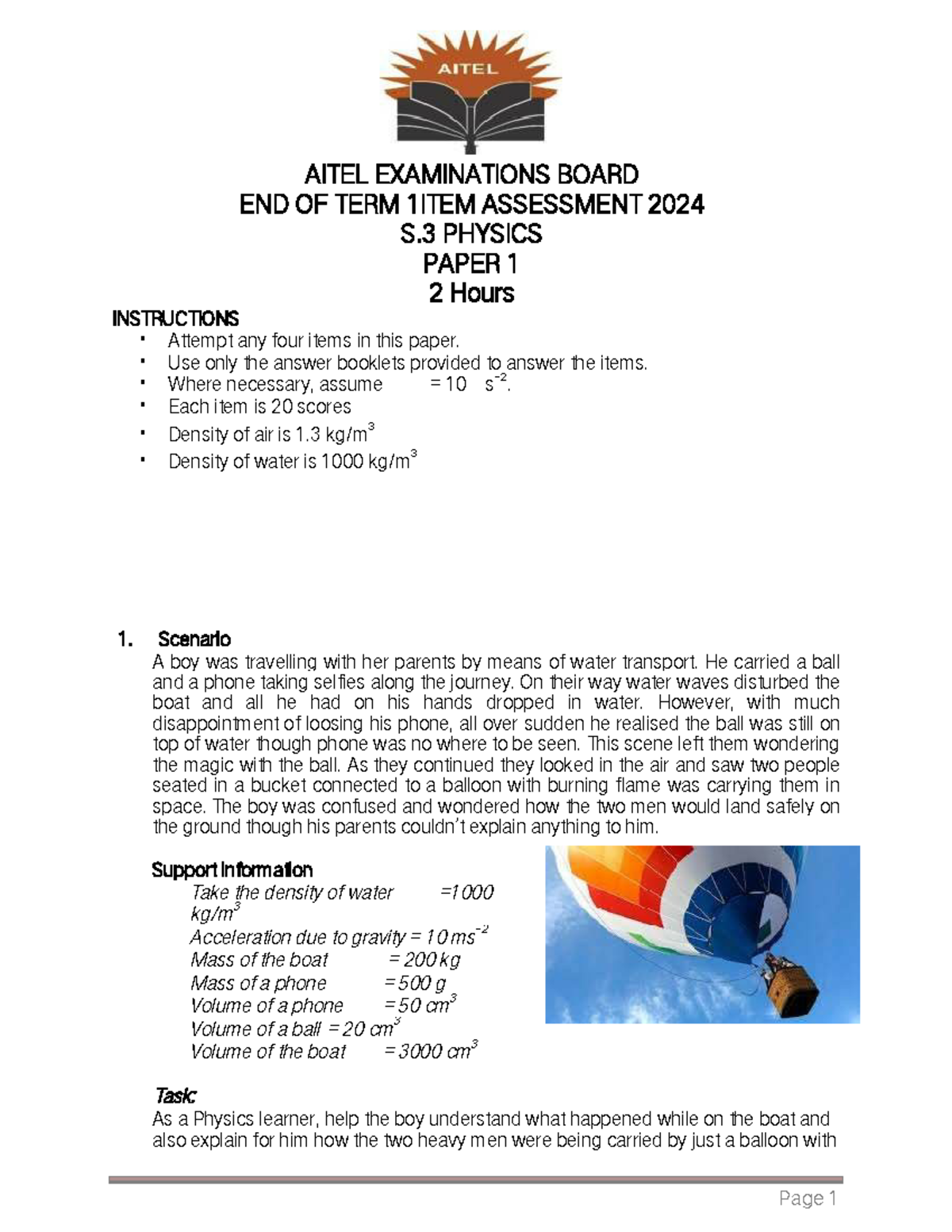 Aitel S3 PHY EOT - Good scenario items - AITELEXAMINATIONSBOARD ...