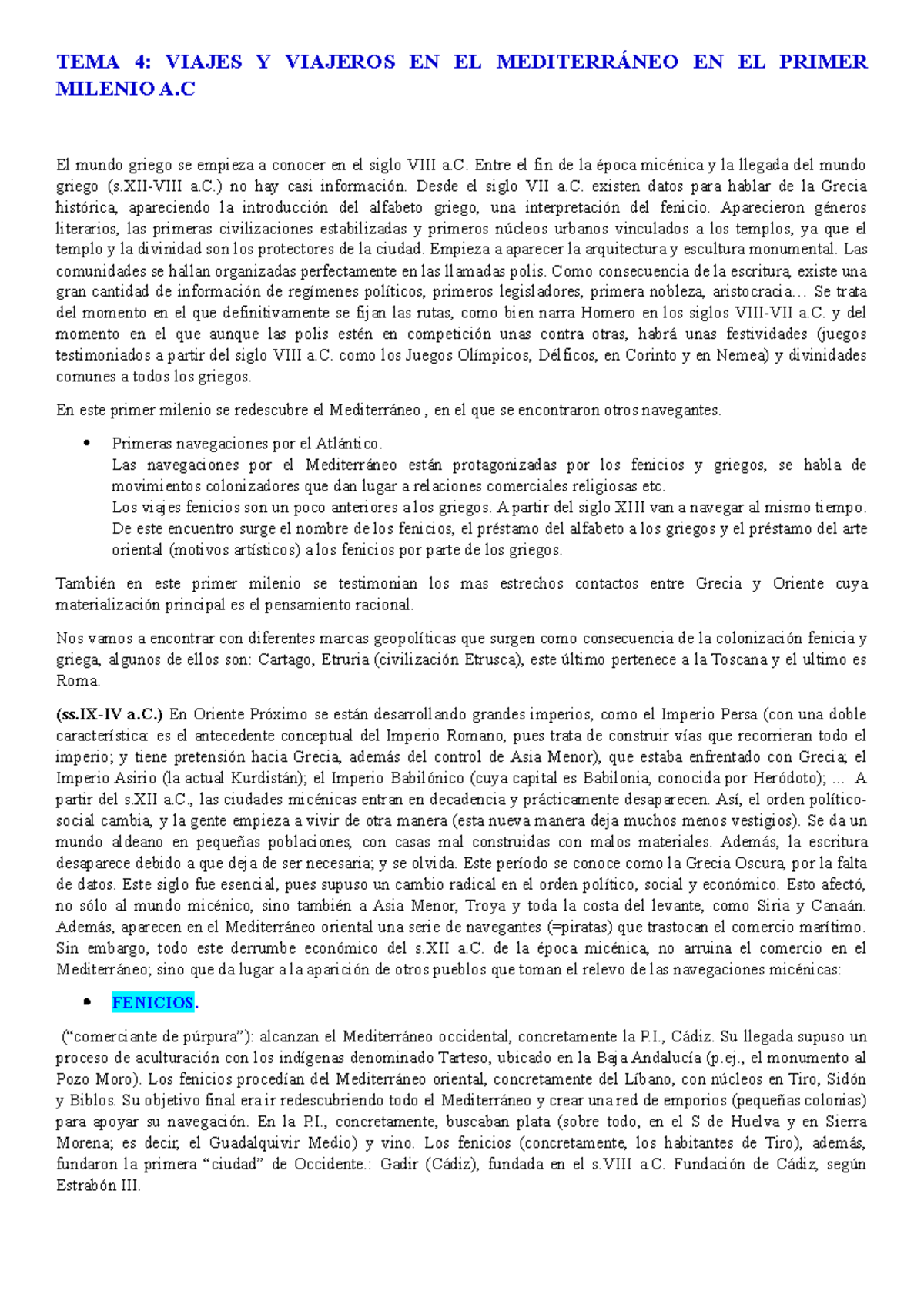 Tema 4 apuntes - historias de los viajes y del turismo - TEMA 4: VIAJES ...