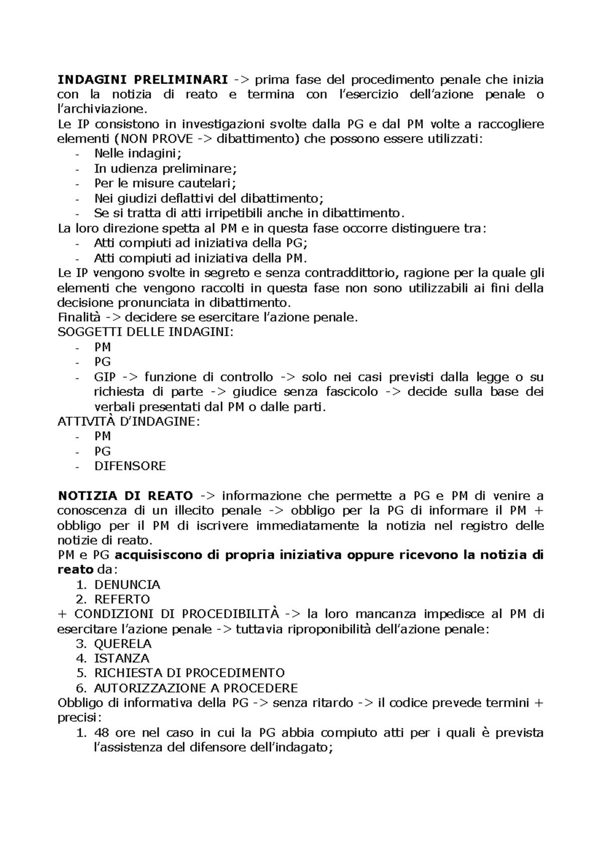 Indagini Preliminari - Manuale di Procedura Penale - INDAGINI ...